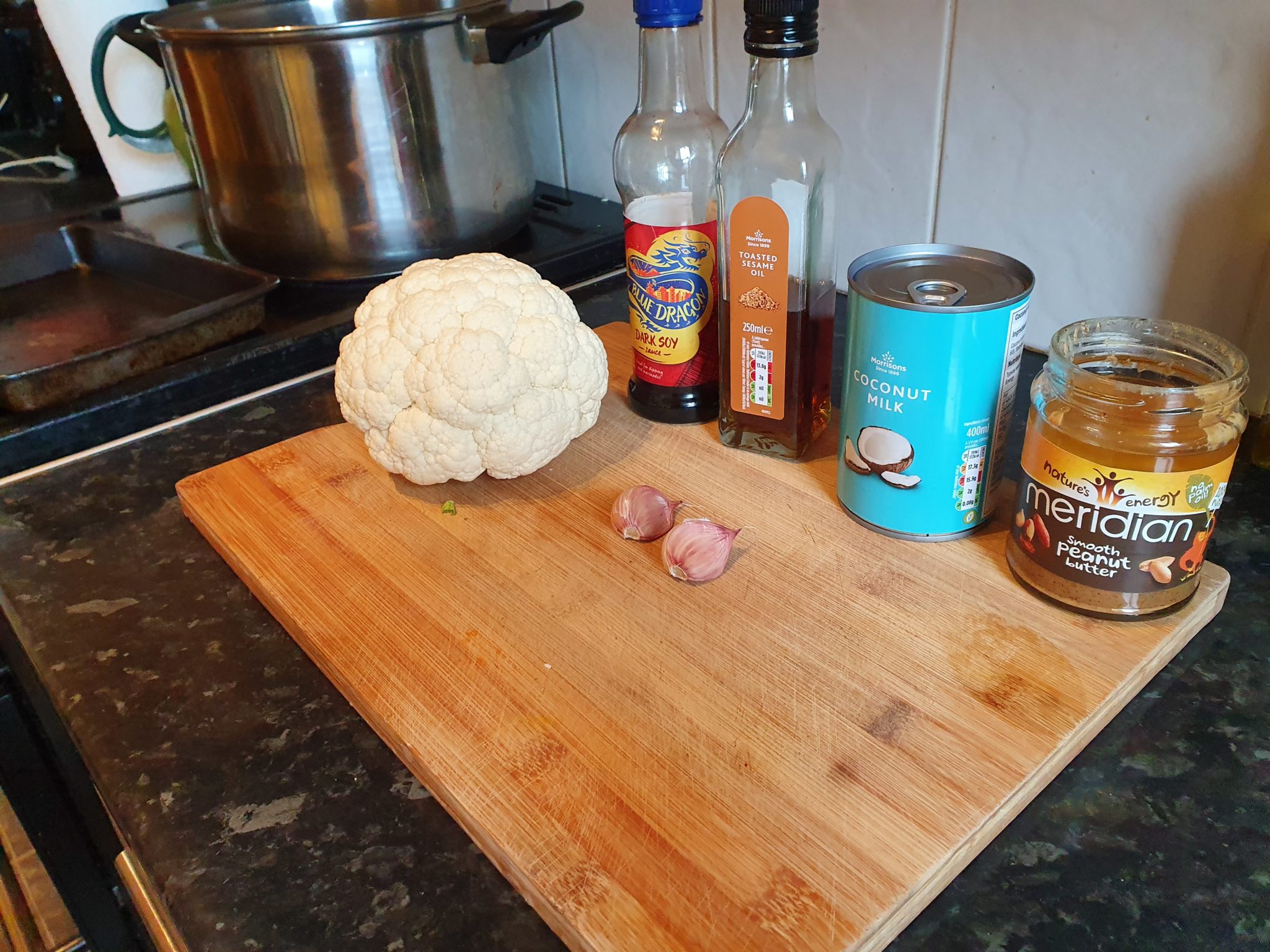 Roasted Cauliflower with Satay Sauce - Greener Kirkcaldy