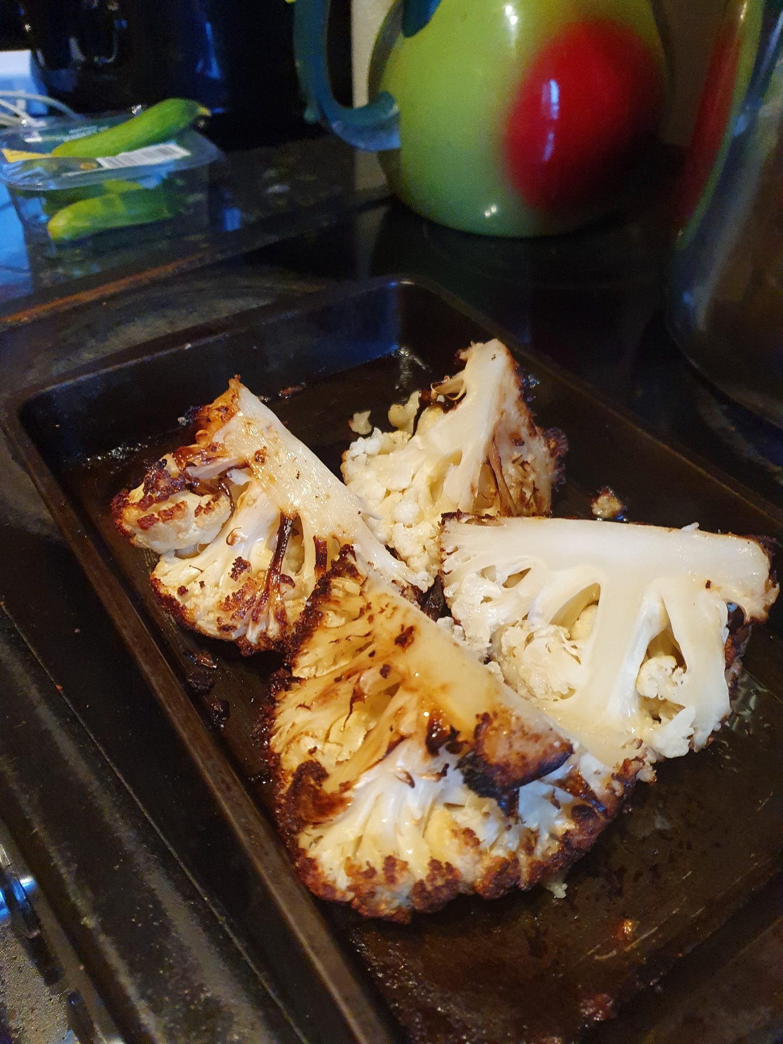 Roasted Cauliflower with Satay Sauce - Greener Kirkcaldy